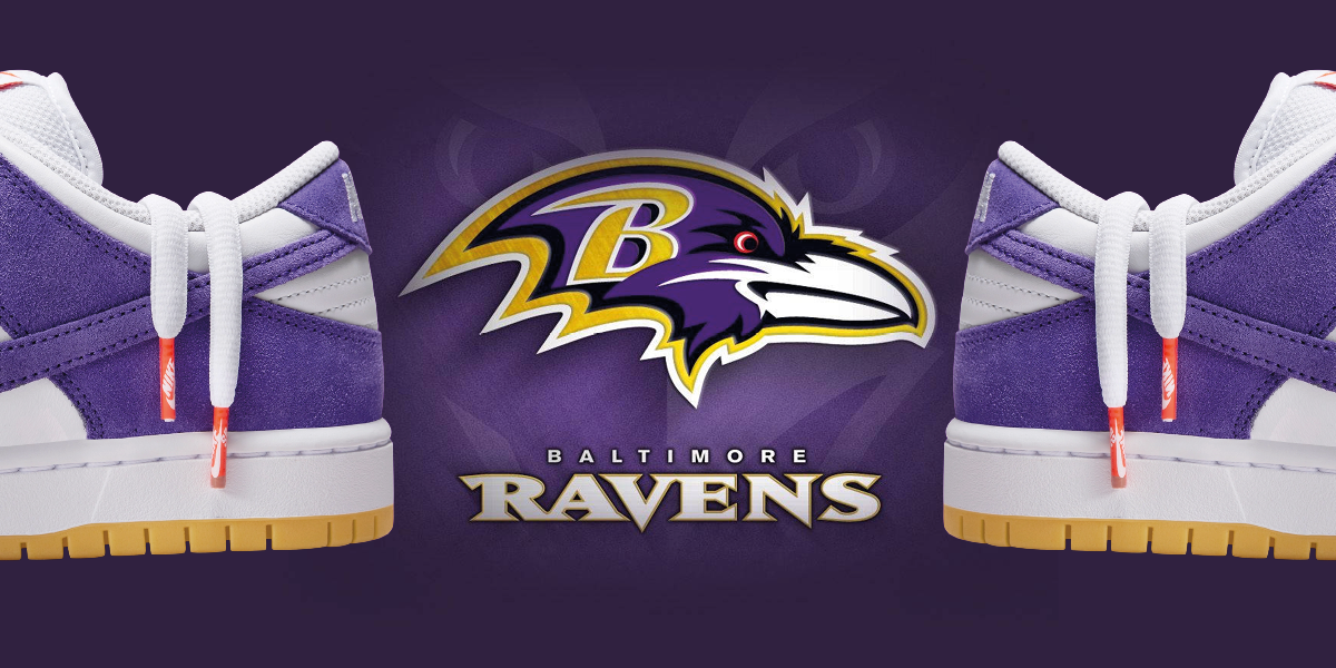 Une SB Dunk Low pour les Baltimore Ravens